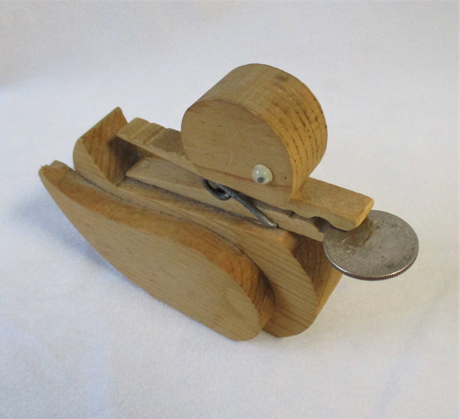 Vintage Wooden Clothespin Duck Clip With Rollie Eyes Retro - Etsy