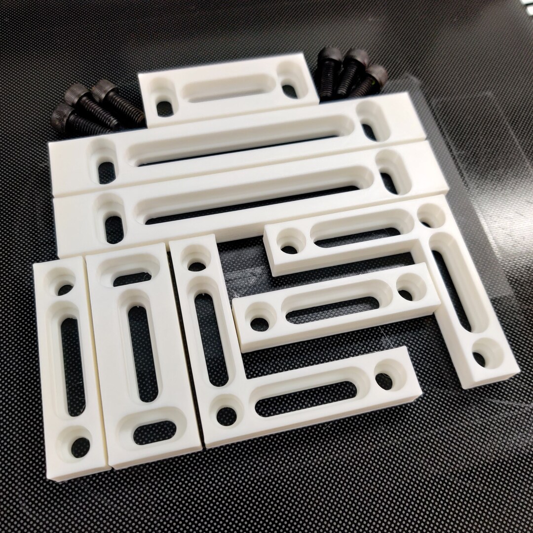 High-density PLA Fixture Guide Blocks Set - 8pcs for Laser Engraving ...