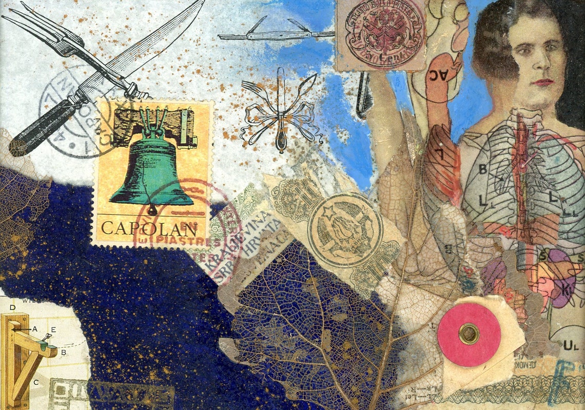 Dr .bell Original Collage. - Etsy