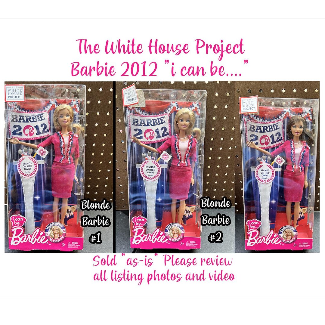 The White House Project Barbie 2012 I Can Be Presidential Barbie ...