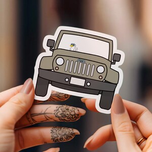Duck Jeep Sticker, Many Colors - Etsy