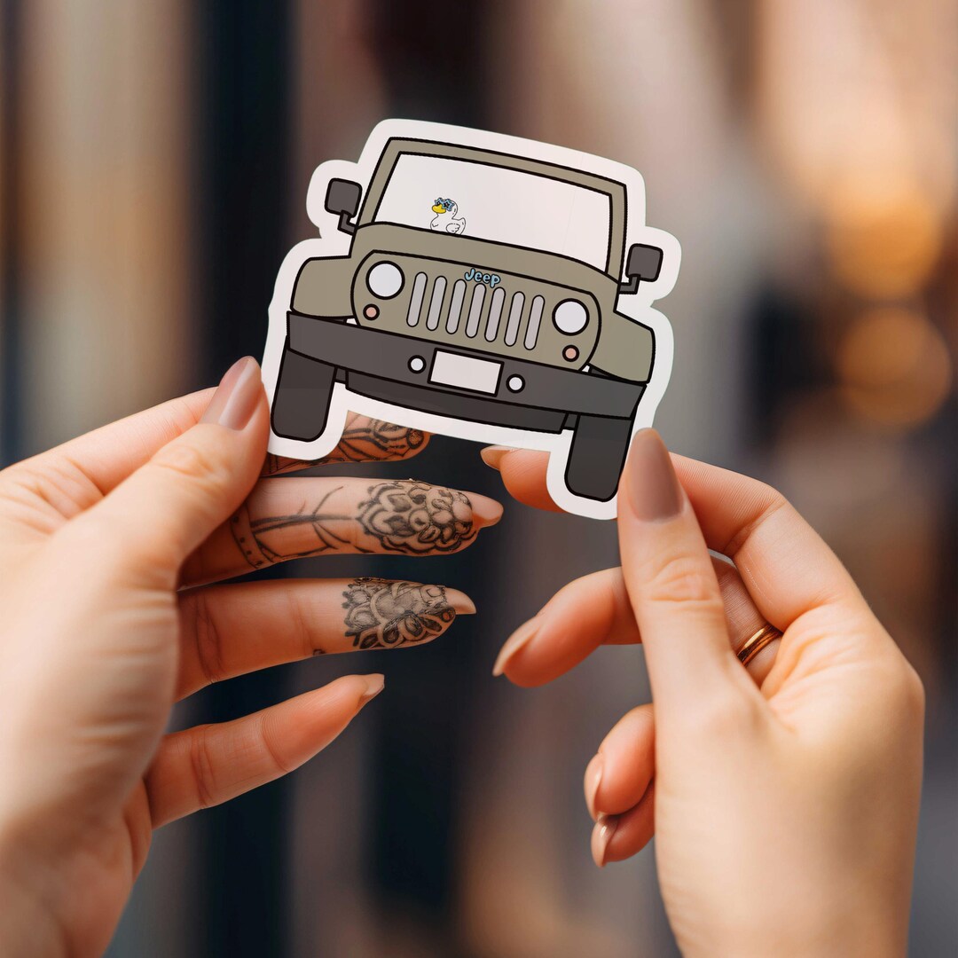 Duck Jeep Sticker, Many Colors - Etsy