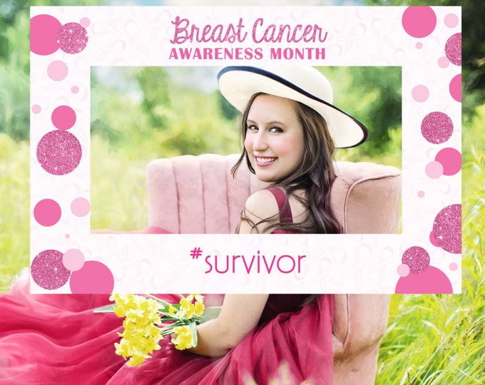 Photo Booth Prop - Breast Cancer Awareness Month - Survivor Frame ...