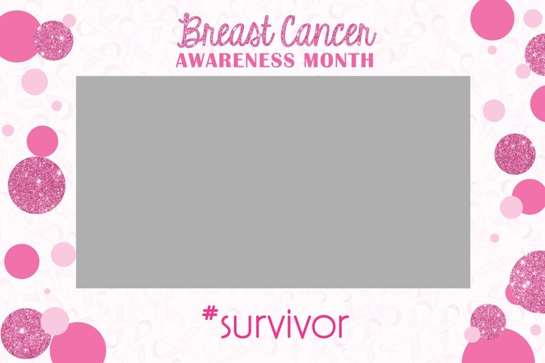 Photo Booth Prop Breast Cancer Awareness Month Survivor | Etsy