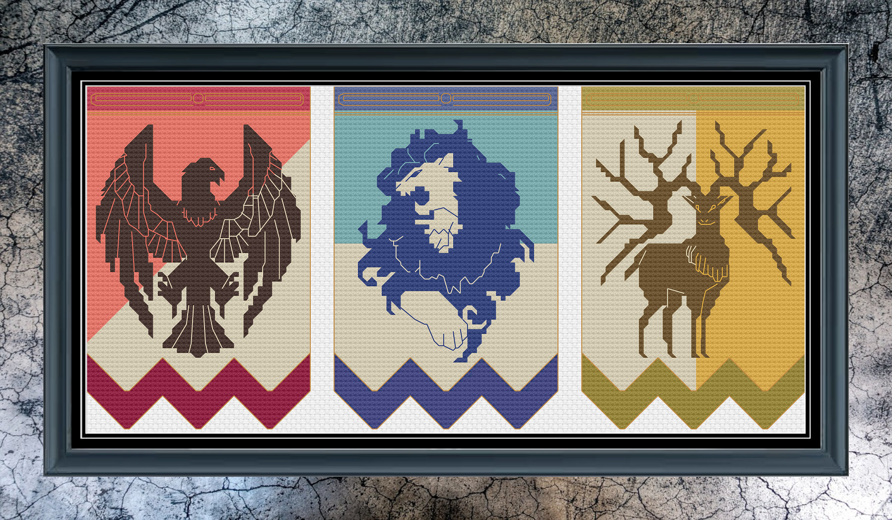 Fire Emblem Three Houses Banners Cross Stitch Pattern - Etsy