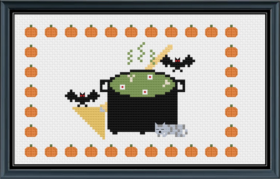 Cute Cauldron Cross Stitch Pattern - Etsy