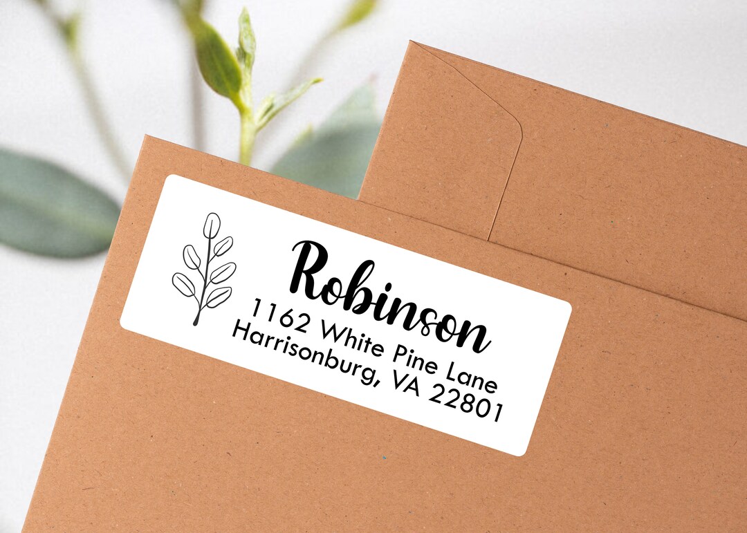 30-120-300 Custom Return Address Labels Stickers LI003 - Etsy