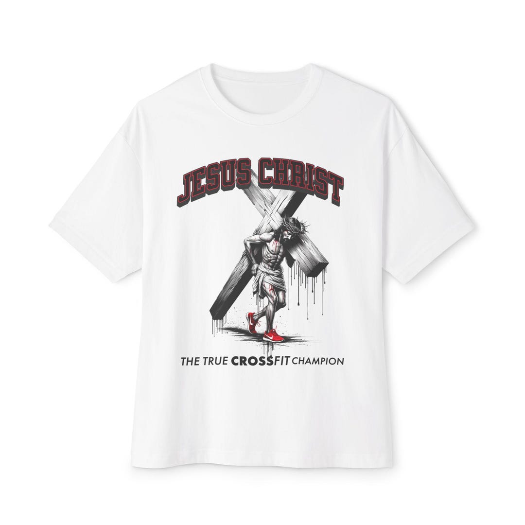 Christian Crossfit Jesus Tee Shirt, Workout Religious Unisex Top ...