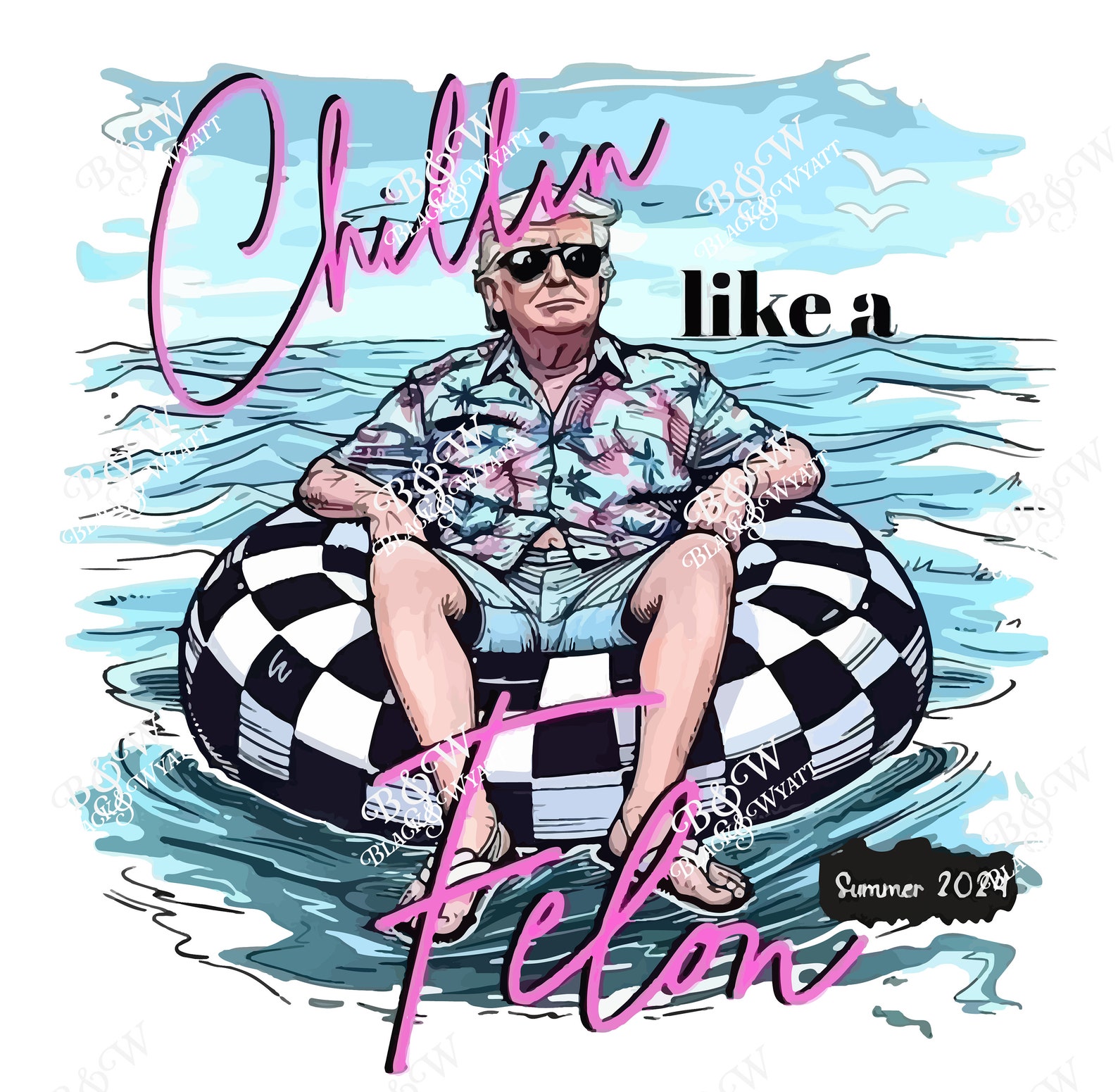 President Trump PNG, SVG Chillin Like a Felon, Trump 2024, DJT, Donald ...