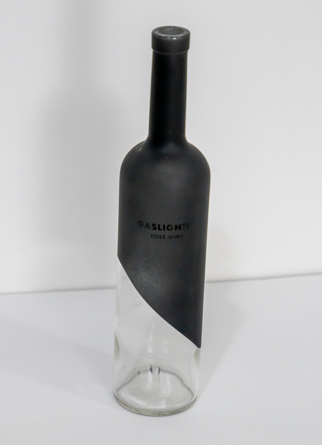 Empty Wine Bottles special Black & Clear Gaslighter Rose - Etsy