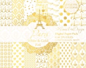 Paris Digital Paper Pack Valentines Day Patterns Love Romance - Etsy
