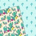 Cactus Paper Pack Succulents Digital Backgrounds Seamless Patterns ...