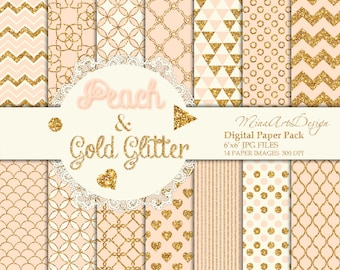 Gold Mint Digital Paper Pack Seamless Patterns Printable Planner ...