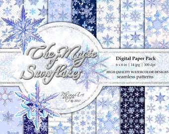 Snow Digital Paper Snow Texture Snow Background With - Etsy