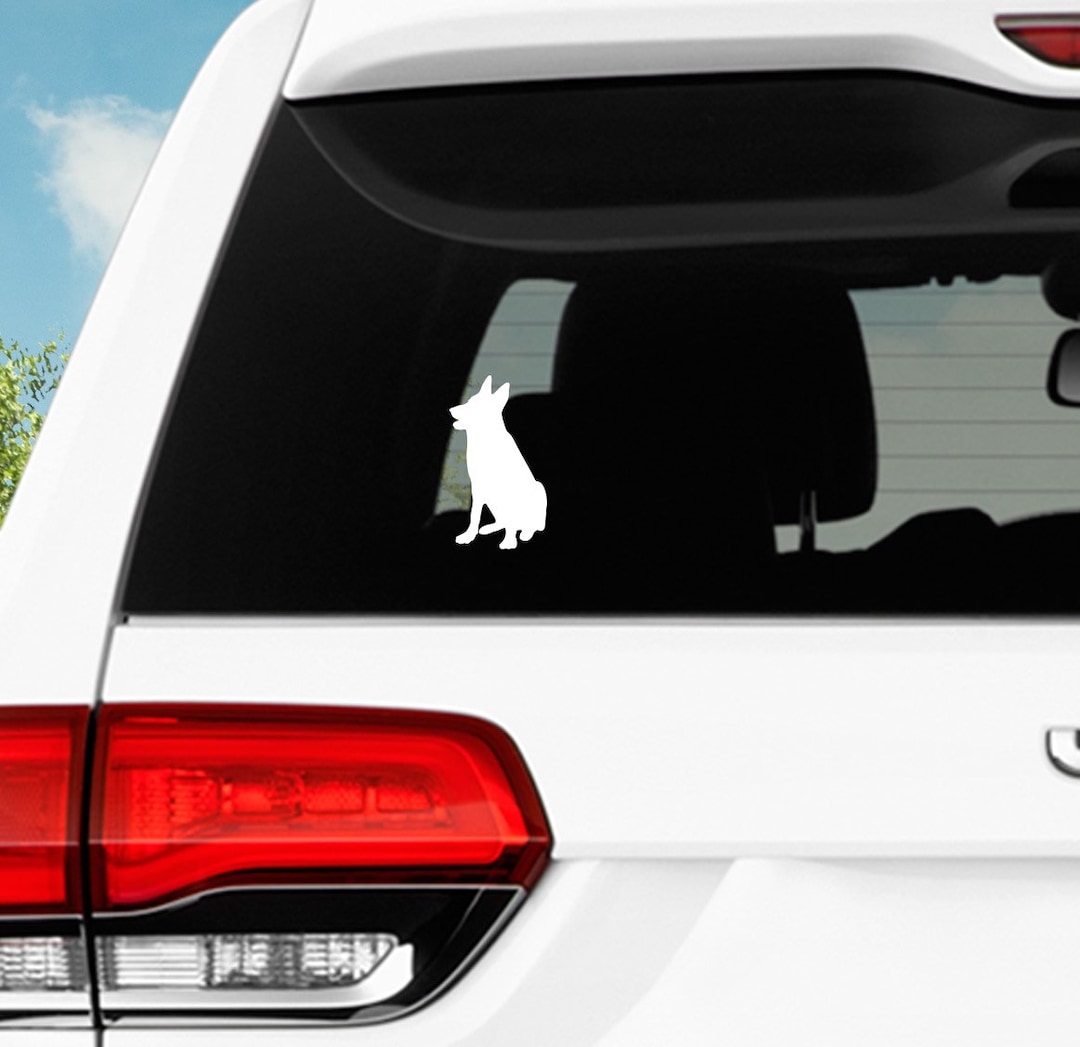 German Shepherd Decal / Dog Decal / Window Decals / Laptop Decals / Car ...