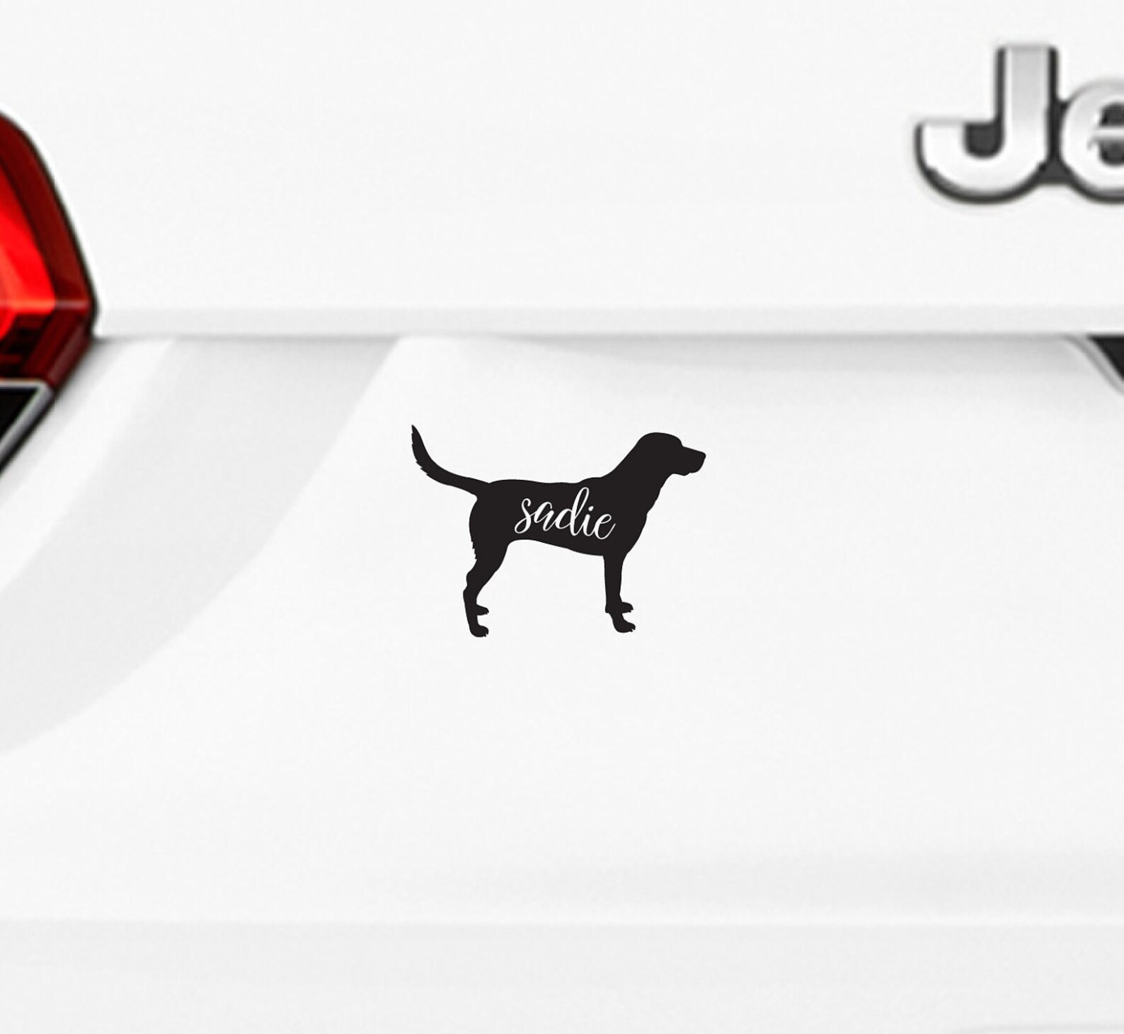 Labrador + NAME Decal / Dog Decal / Window Decals / Laptop Decals / Car ...
