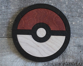 Pokeball coasters | Etsy