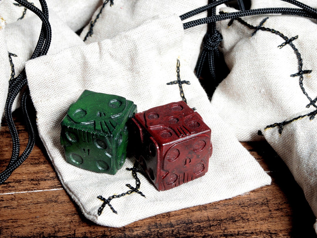 3D Printed Oogie Boogie Dice With Pouch - Etsy