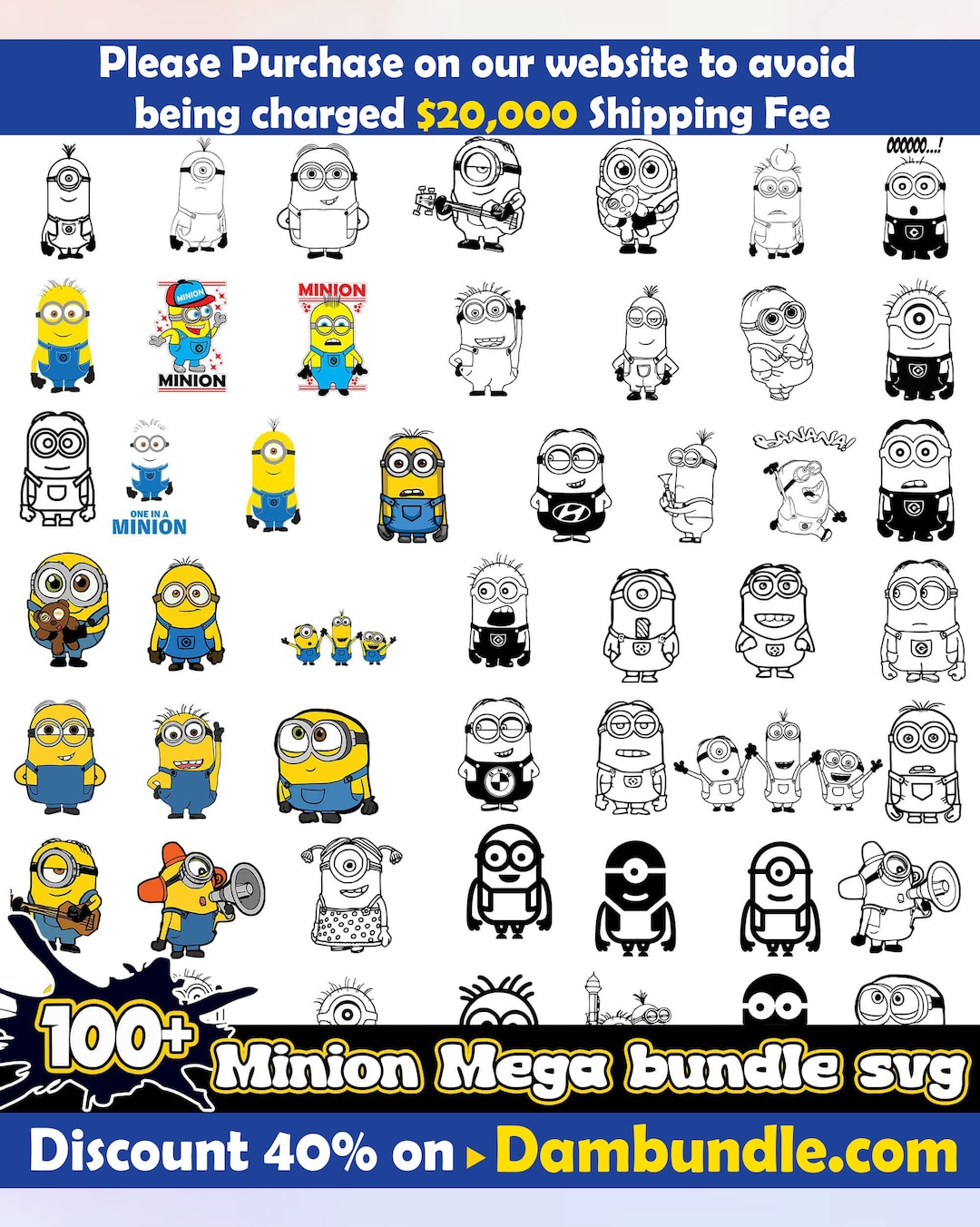 New Minion Bundle Svg , Minions Svg Bundle Layered, Minions Faces Svg ...