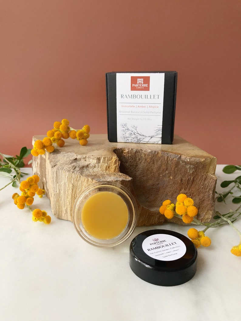 Rambouillet Solid Perfume: Immortelle, Amber, & Allspice Natural ...