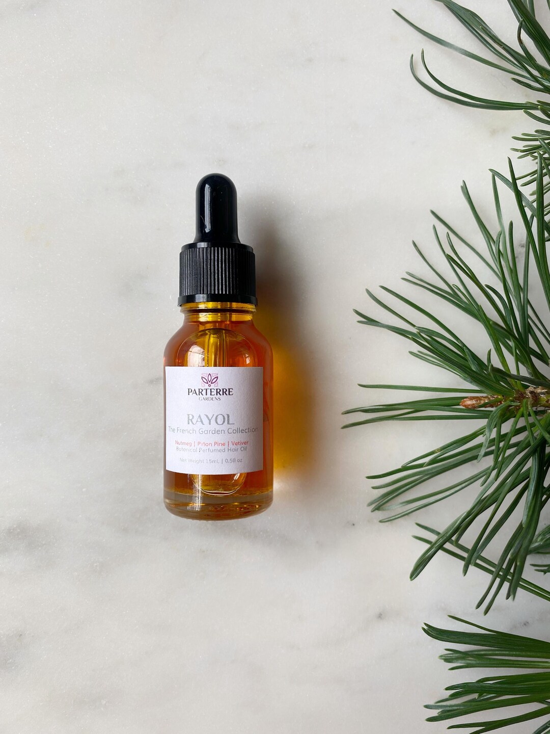 Rayol Perfumed Hair Oil | Nutmeg, Piñon Pine, Vetiver | Natural ...