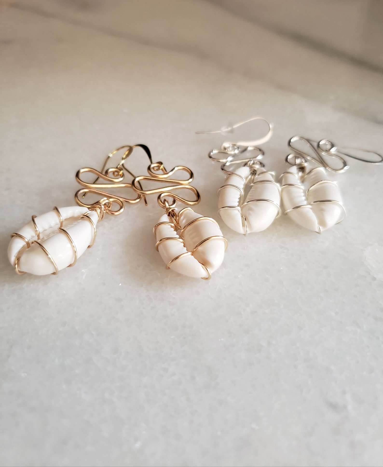 GODDESS Cowry Earrings. Cowrie Shell Jewelry. | Etsy