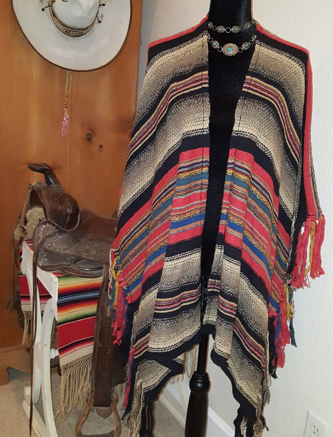Ralph Lauren Cardigan Sweater Denim & Supply Poncho Western SERAPE ...
