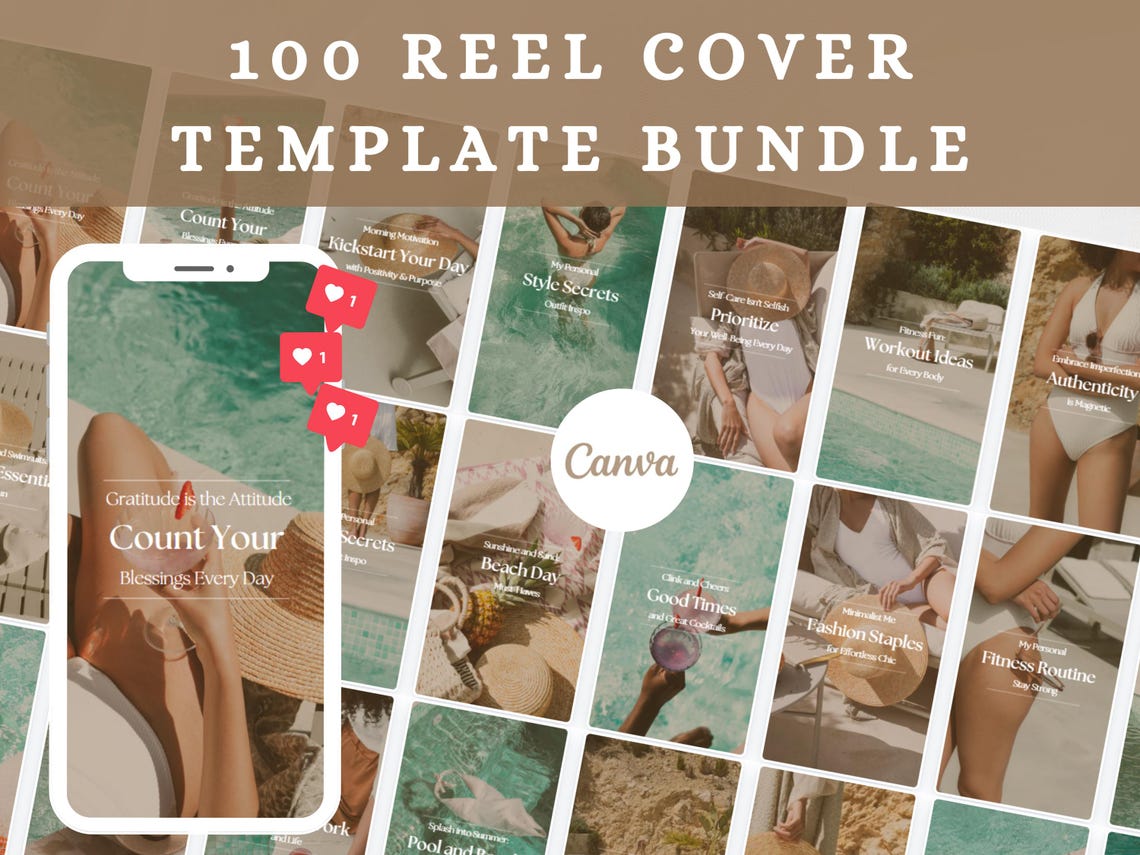100 Instagram Reel Cover Templates | Summer Aesthetic Instagram Reels ...