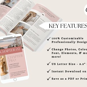 Ebook Template Canva, Ebook Template, Wookbook Template, Book Cover ...