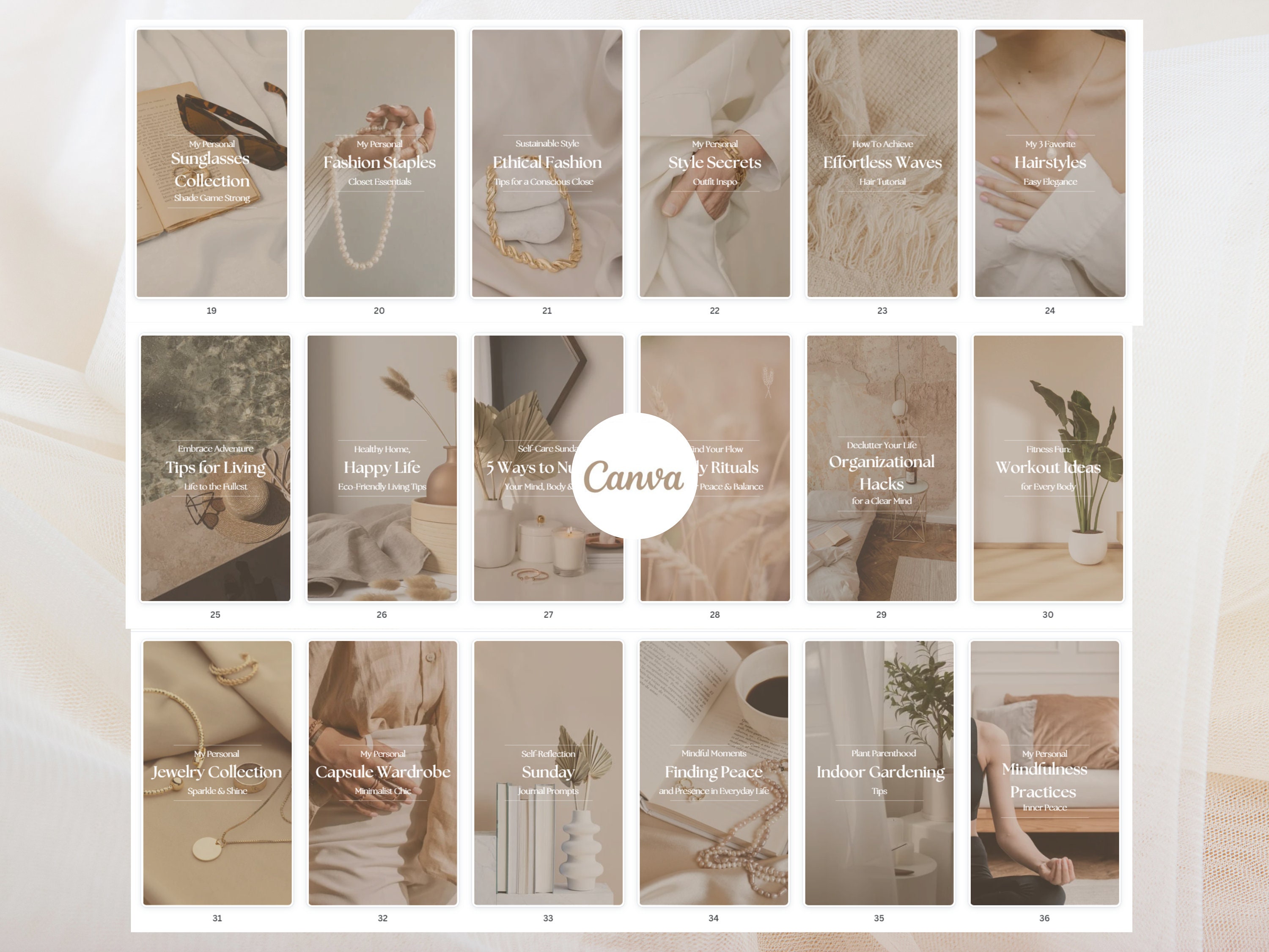 100 Instagram Reel Cover Templates | Beige Aesthetic Instagram Reels ...