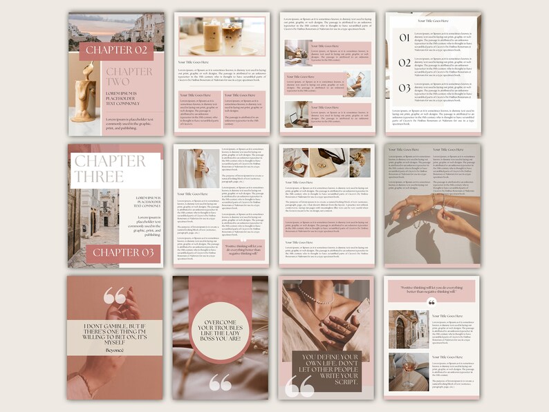 Ebook Template Canva, Ebook Template, Wookbook Template, Book Cover ...