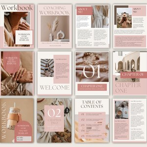 Ebook Template Canva, Ebook Template, Wookbook Template, Book Cover ...