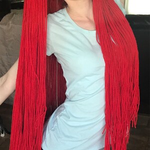 Bright Red Cosplay Wig - Etsy