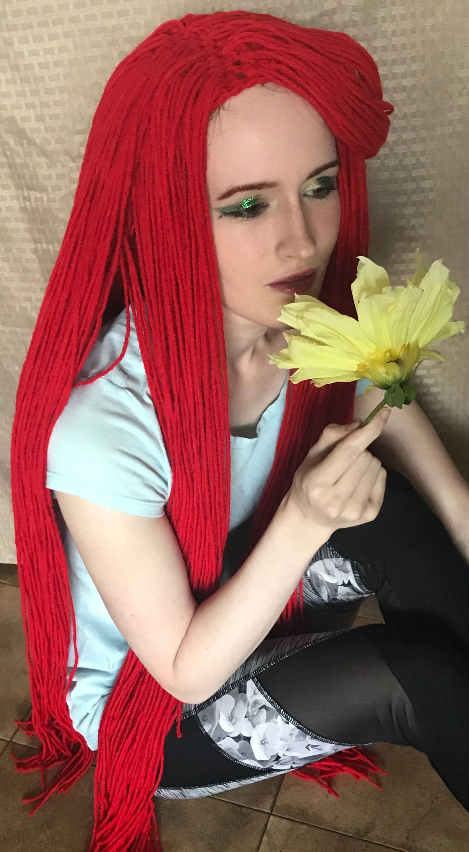 Bright Red Cosplay Wig - Etsy
