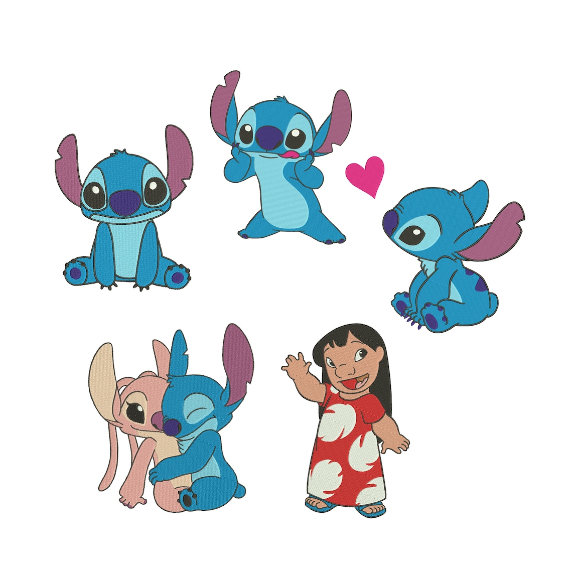 Embroidery Designs Disney Embroidery Designs Lilo And Stitch Etsy