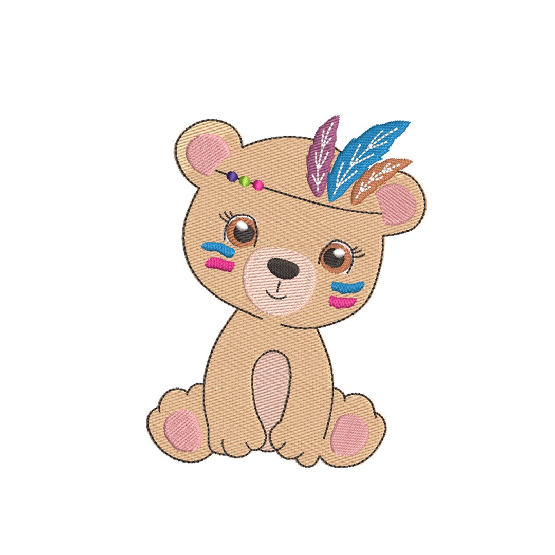 Cute Bear Embroidery Designs for Babies, Embroidery Files, 4 Sizes - Etsy