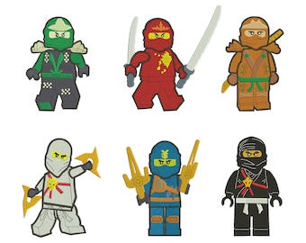 Ninja Embroidery | Etsy