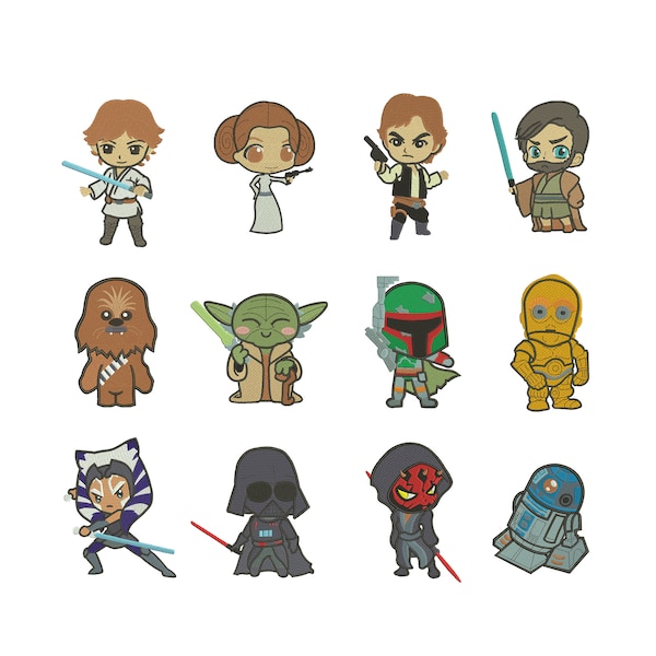 Starwars Embroidery Designs - Etsy