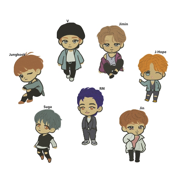 Bts Embroidery - Etsy