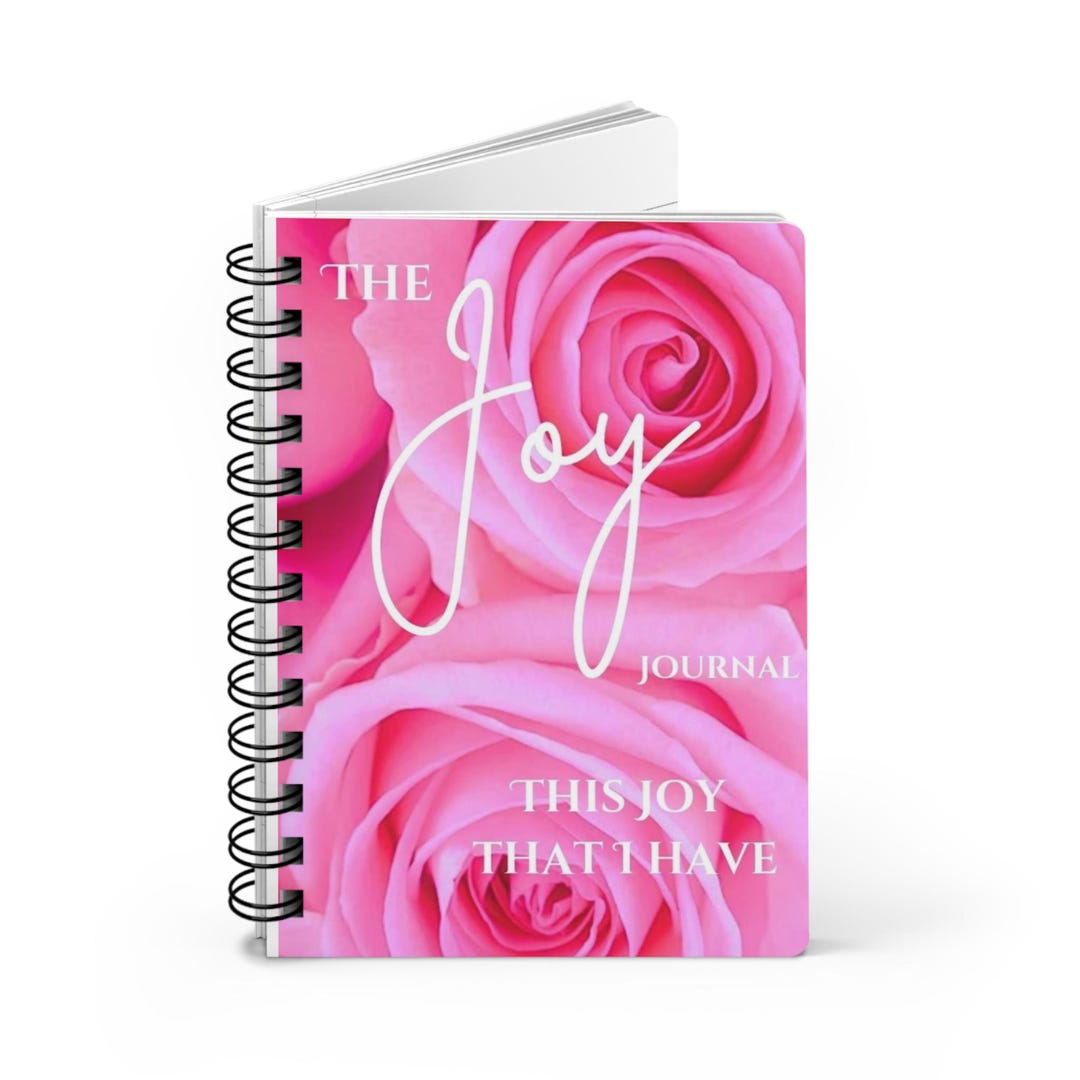 Pink Rose Joy Journal - Spiral Bound Scripture Notebook - Etsy