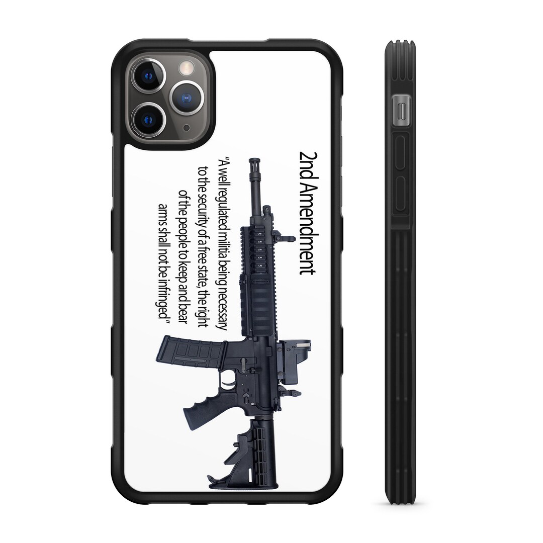 2nd Amendment AR15 Gun Rights iPhone Hyper Shock Protective Rubber ...