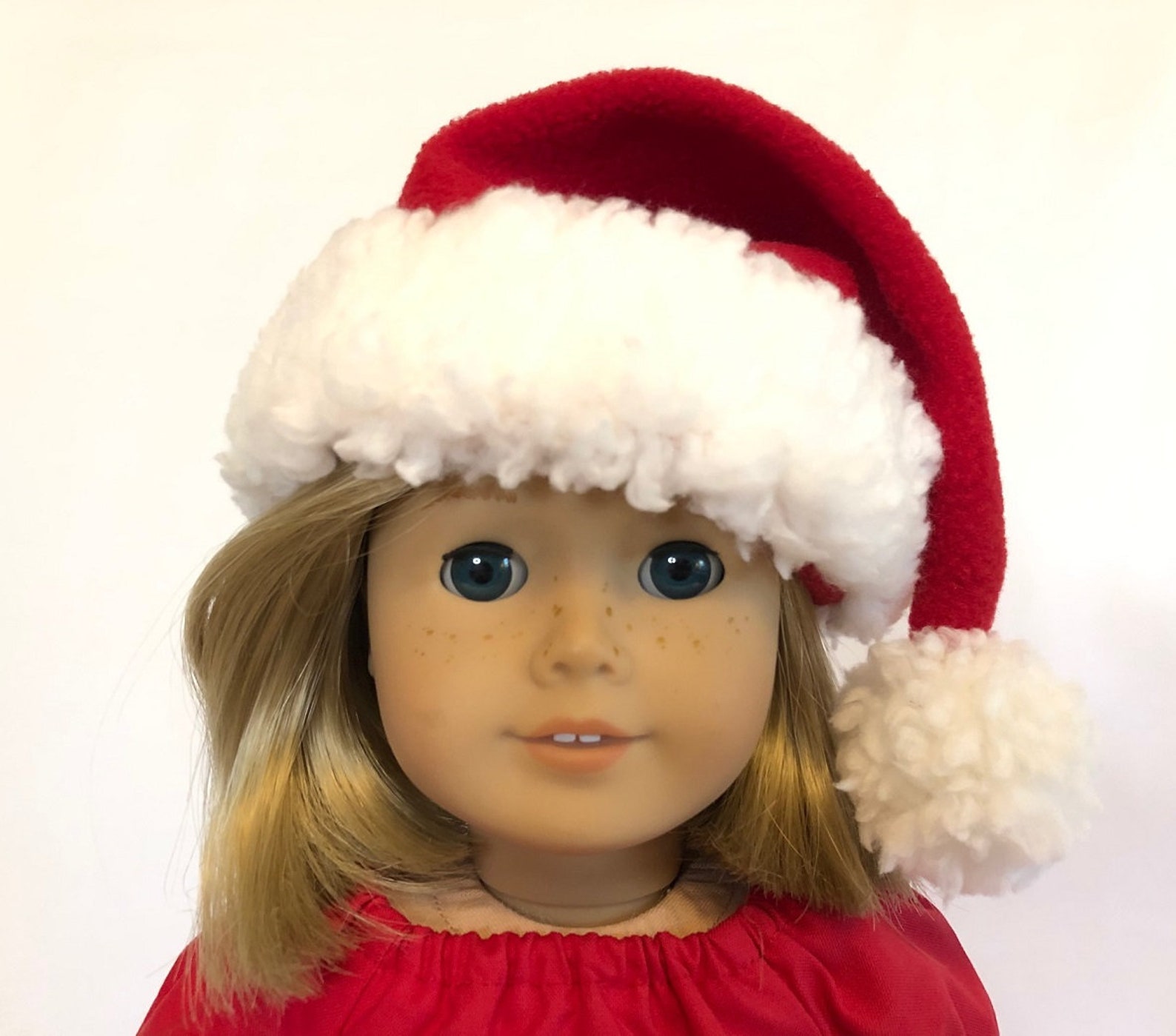 Santa Hat Set For American Girl Doll And 18 Inch Doll Santa Etsy