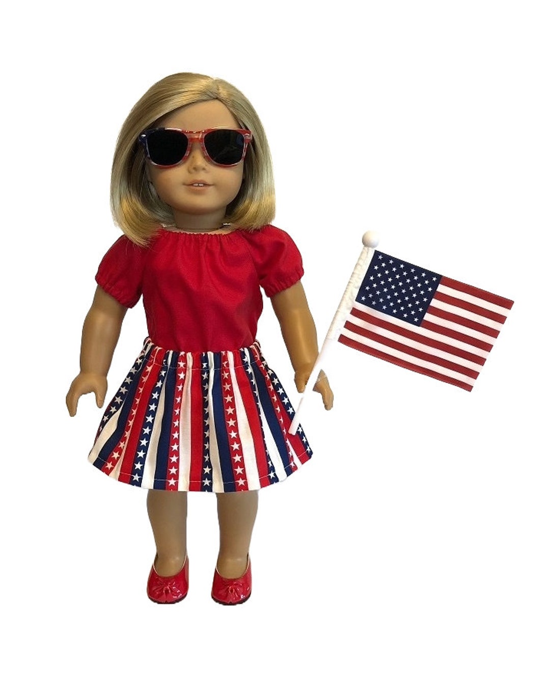 Independence Day Skirt Set for American Girl Doll and 18-inch Doll July ...