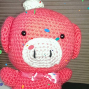 Amigurumi Bright Pink Pig - Etsy