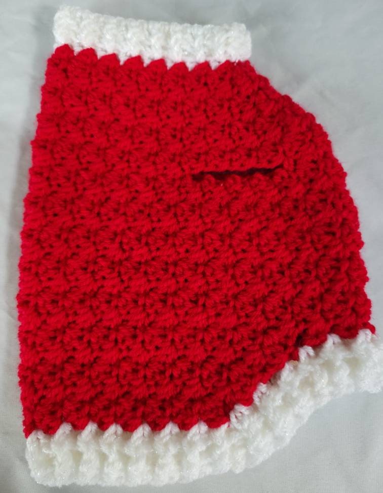 Red and White Dog Sweater, Dog Sweater for Extra Small Dog or Puppy - Etsy