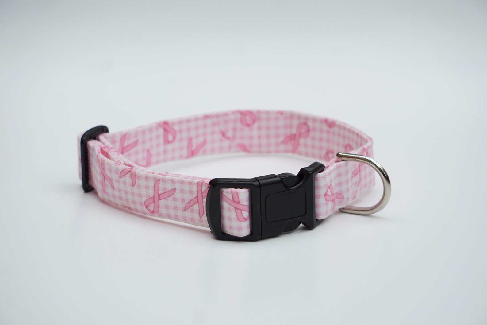 Pink Ribbon Personalized Dog Collar Breast Cancer Awareness - Etsy
