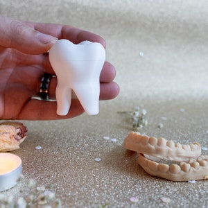 Small Tooth Box - Tooth Jewellery Box - Tooth Ring Dish - Dentist Gift ...