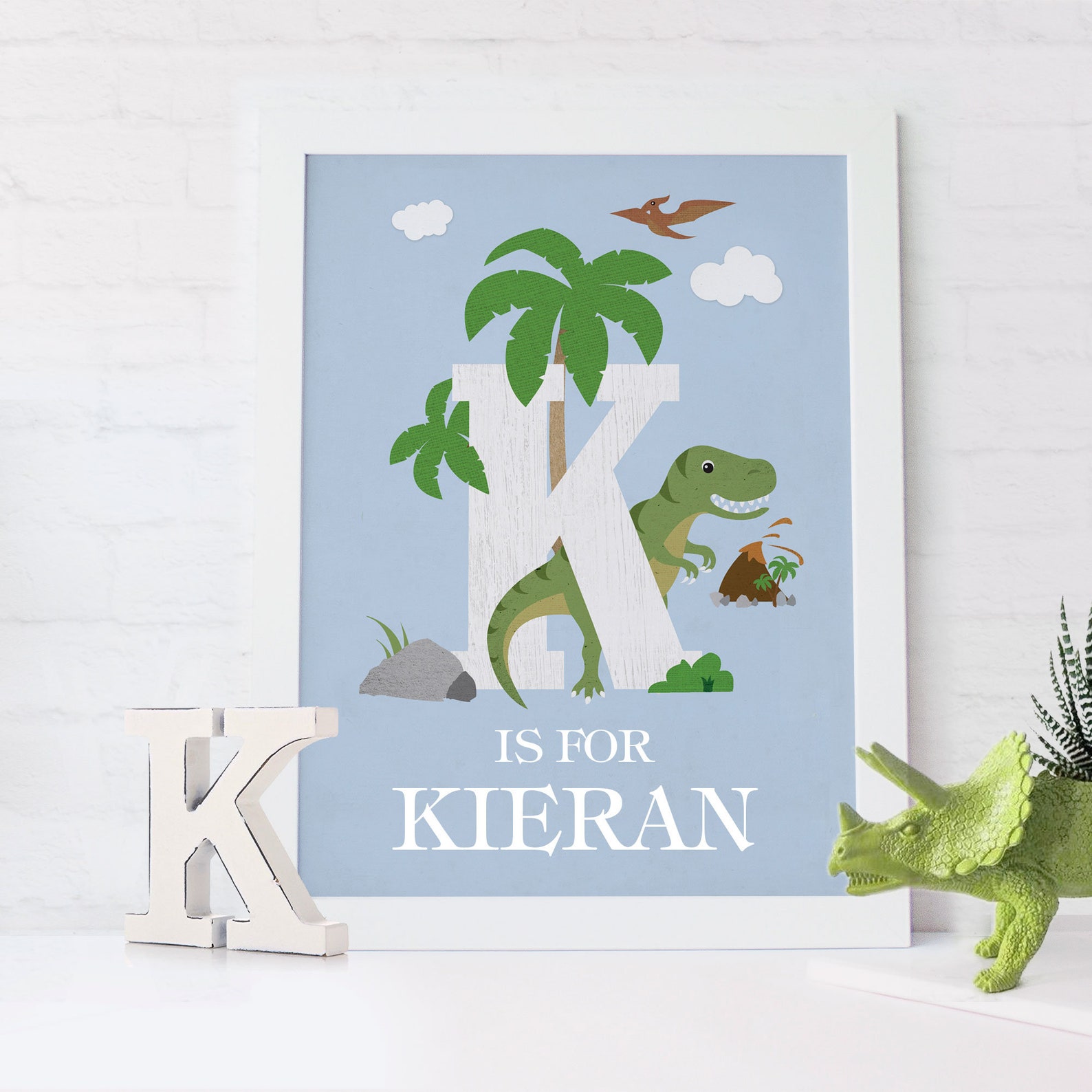 Personalised Dinosaur Print DIGITAL FILE or PRINT - Etsy