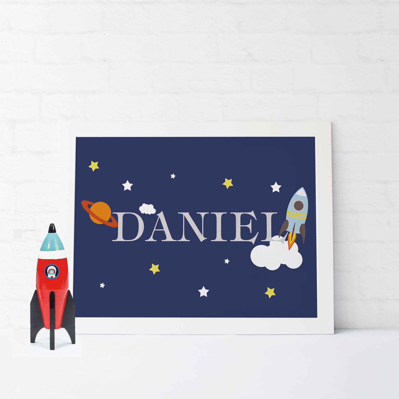 Personalised Space Rocket Name Print DIGITAL FILE or PRINT - Etsy