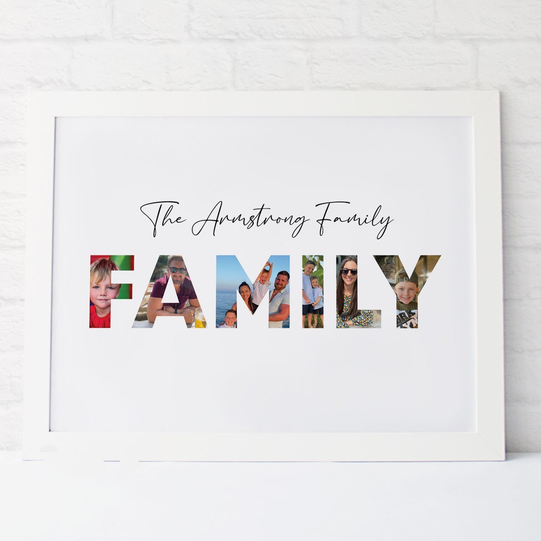 Personalised Family Photo Print - GIFT - Family Gift / Family Gift ...